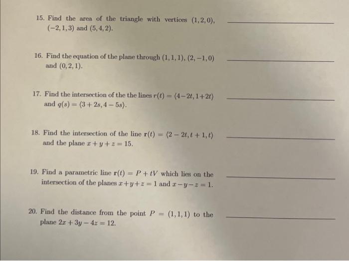 Solved I need help with questions #15-20!!!! | Chegg.com Solved I need help with questions #15-20!!!! | Chegg.com