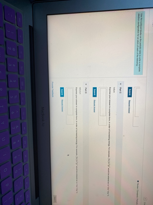 Solved Problem 4.61 Use the sublevel blocks on the periodic | Chegg.com