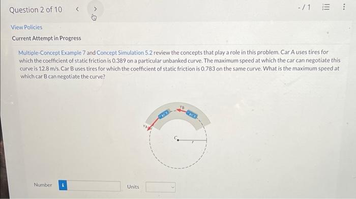 Solved Multiple-Concept Example 7 and Concept Simulation 5.2 | Chegg.com