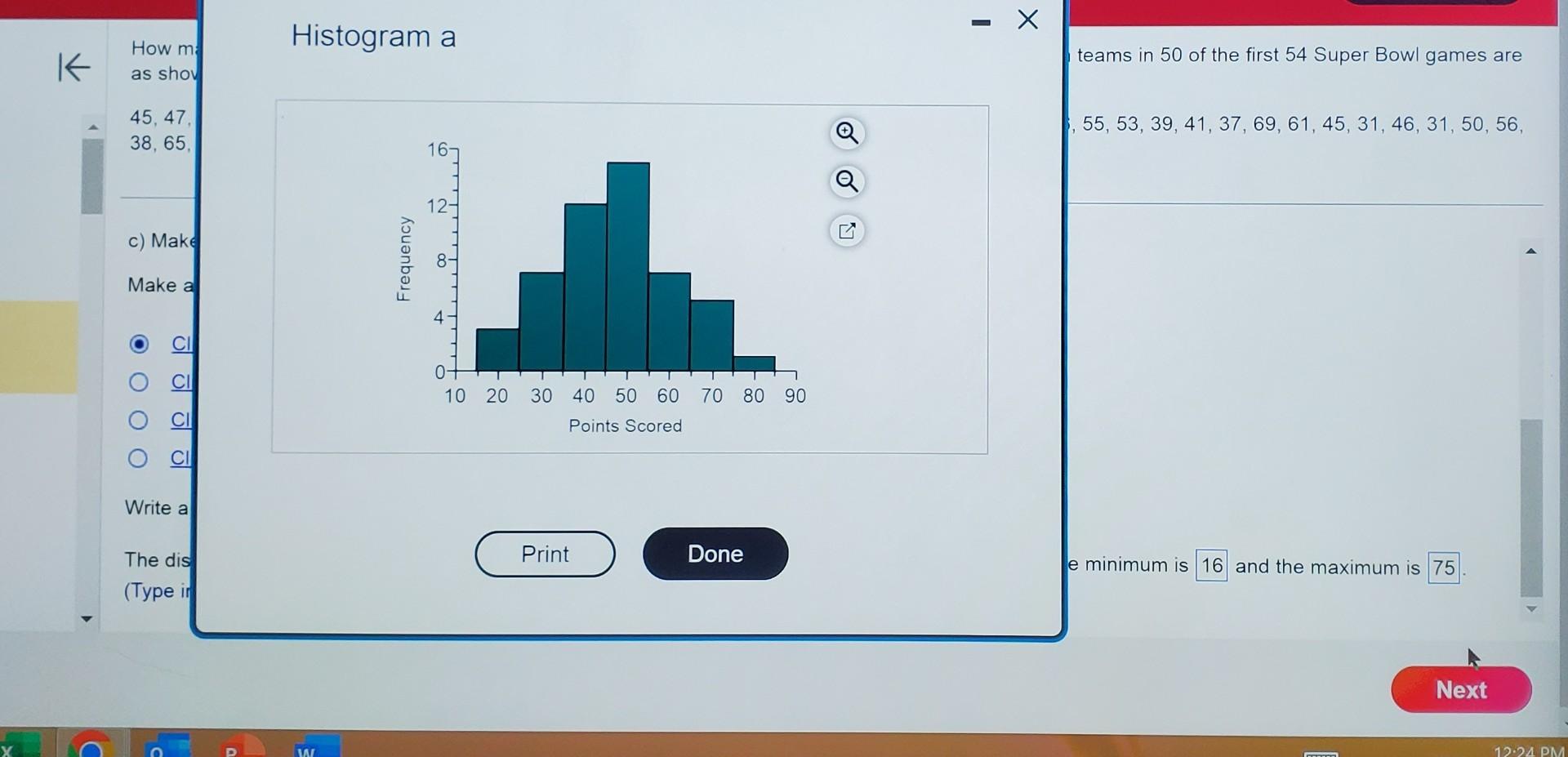 Solved Is this correct? I picked histogram A. -Unimodal and | Chegg.com