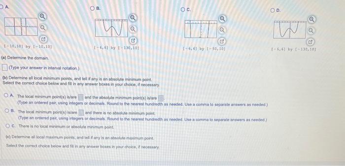 Solved For the function defined below, use a graphing | Chegg.com