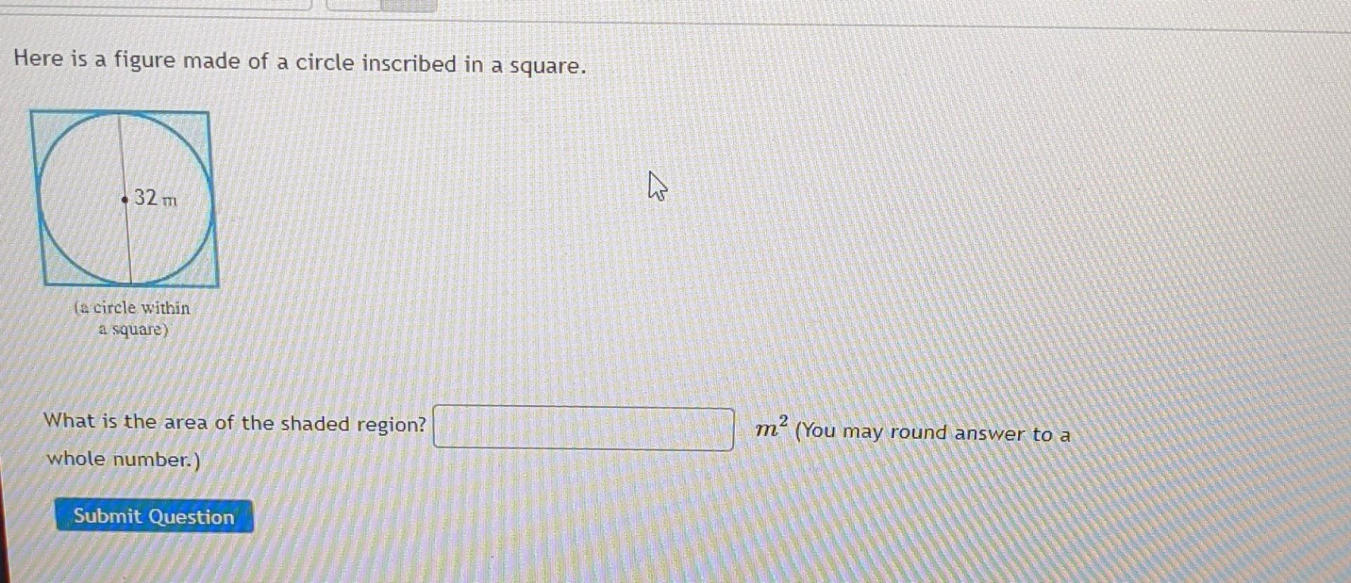 Solved Here is a figure made of a circle inscribed in a | Chegg.com