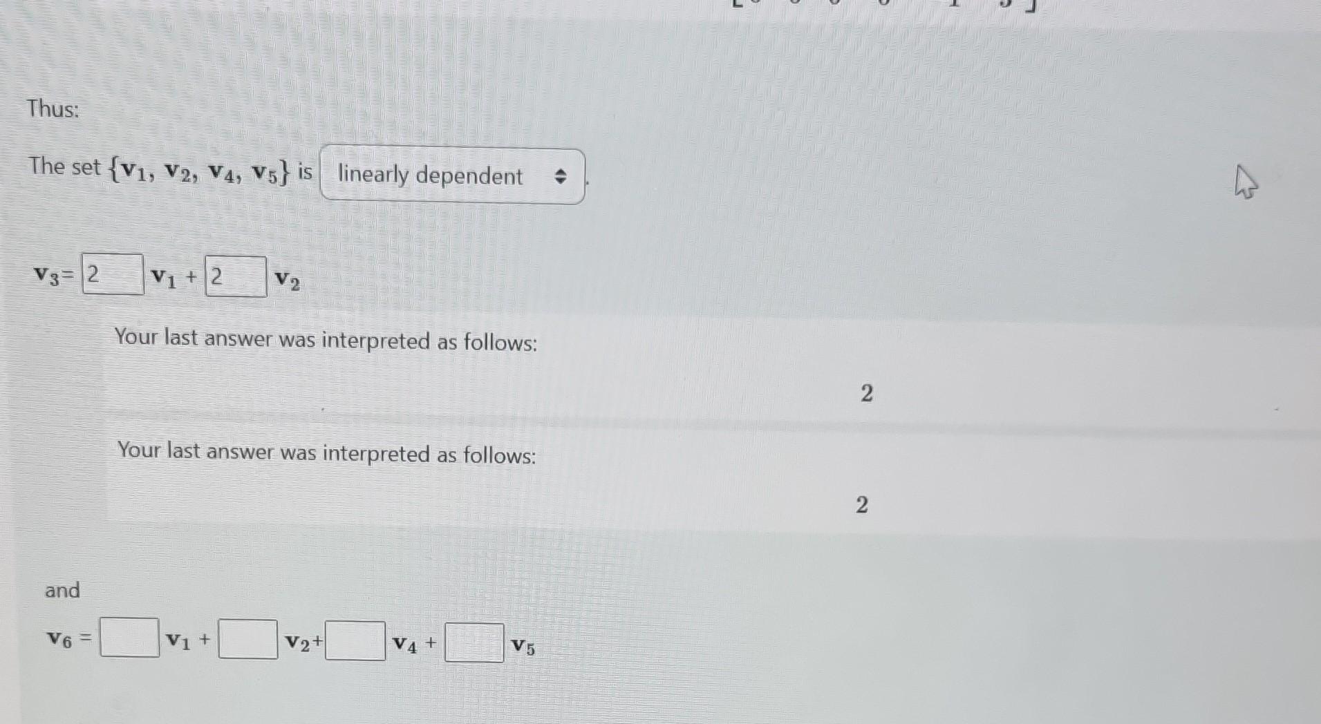 Solved Consider the vectors | Chegg.com