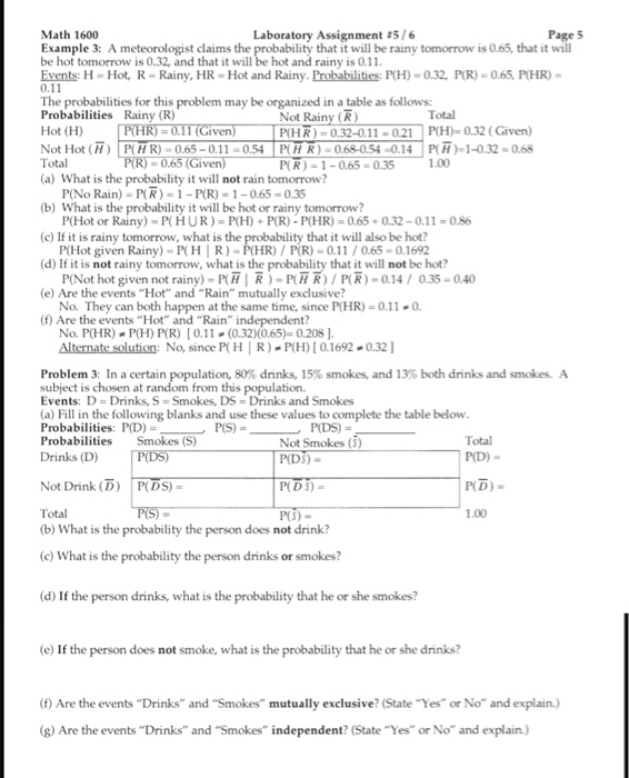 Solved Math 1600 Laboratory Assignment 5/6 Page 5 Example 3: | Chegg.com