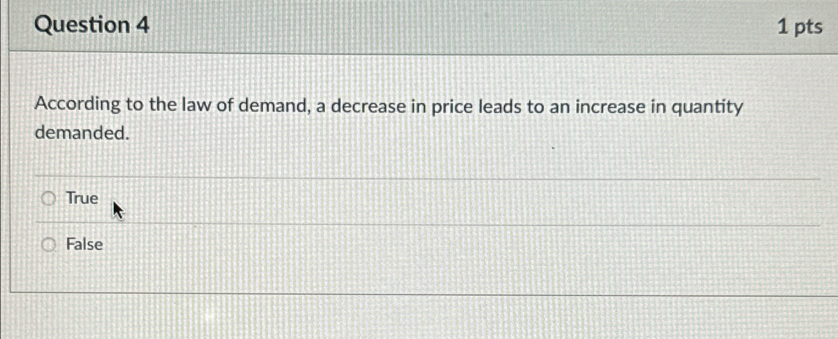 Solved Question 41 ﻿ptsAccording to the law of demand, a | Chegg.com