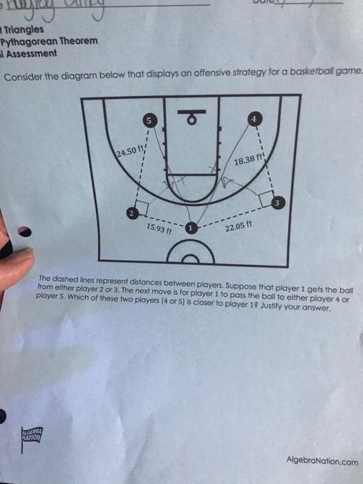 Solved Triangles Pythagorean Theorem Assessment Consider the | Chegg.com