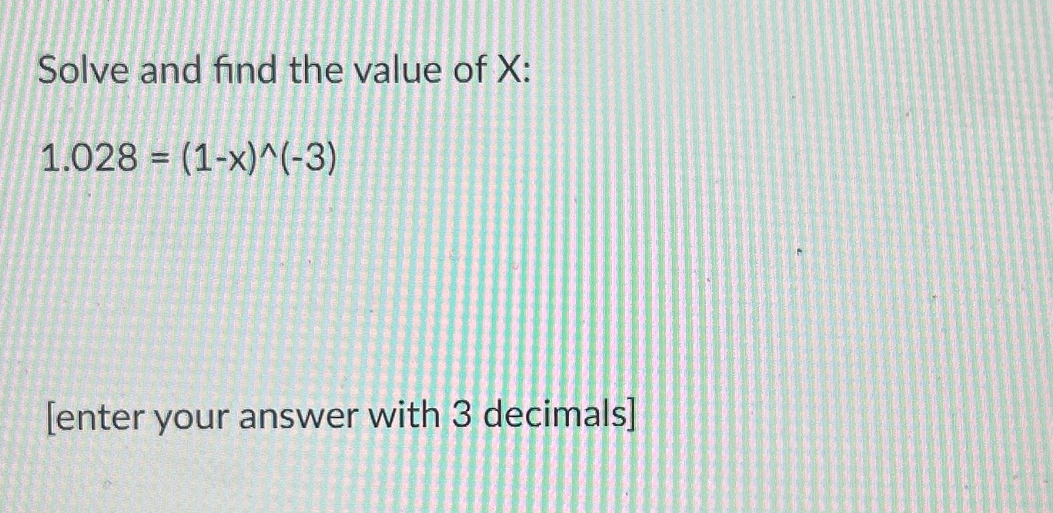 Solve and find the value of x | Chegg.com