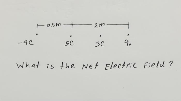 Solved What is the Net Electric field? | Chegg.com