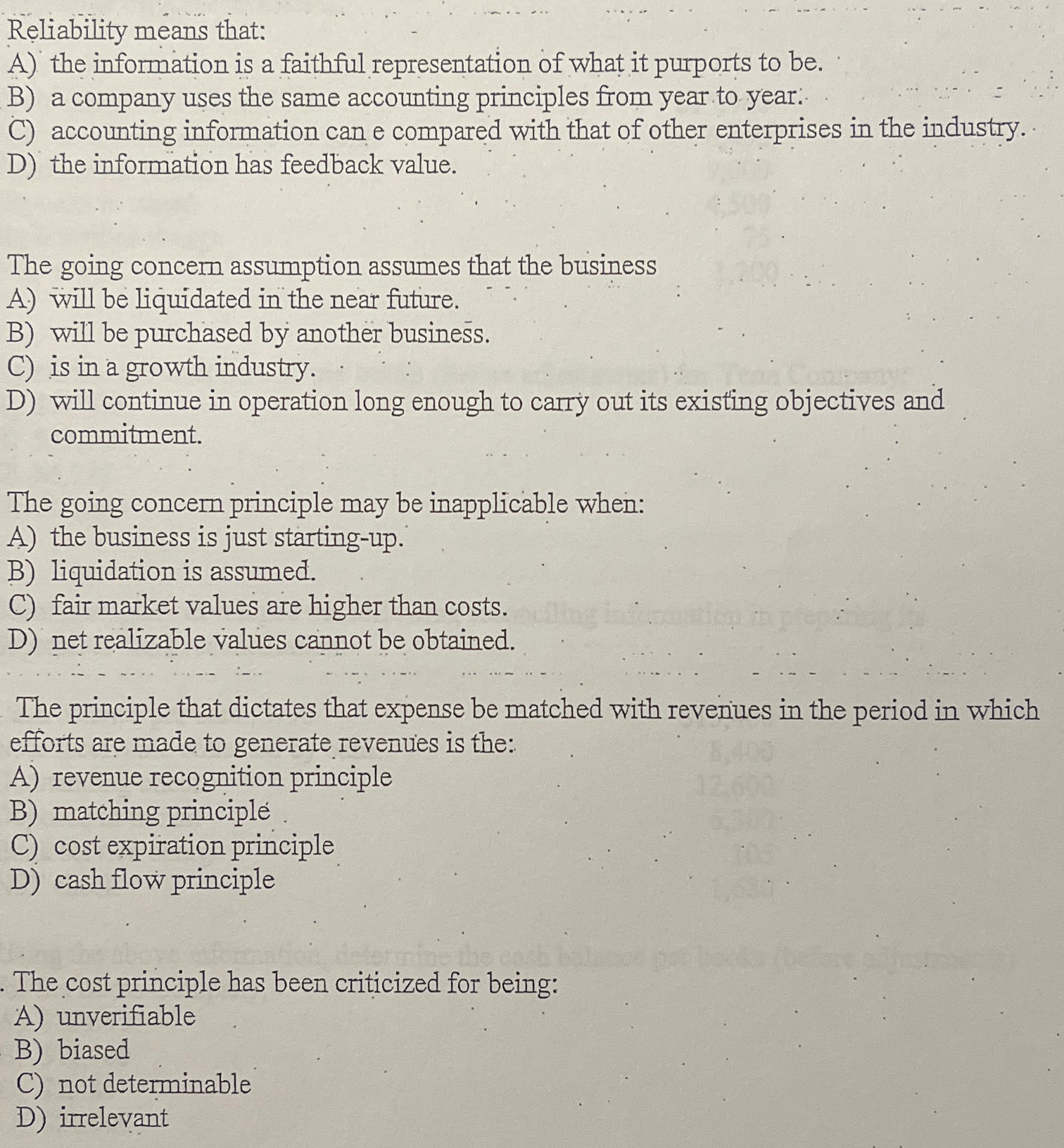 Solved Reliability means that:A) ﻿the information is a | Chegg.com