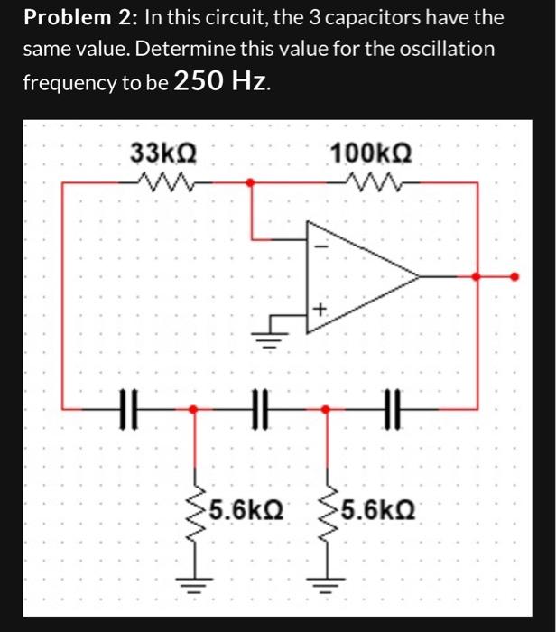 Solved Problem 2: In this circuit, the 3 capacitors have the | Chegg.com