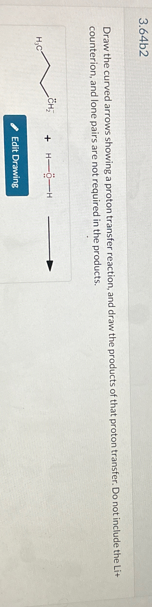 Solved 3.64b2Draw the curved arrows showing a proton | Chegg.com
