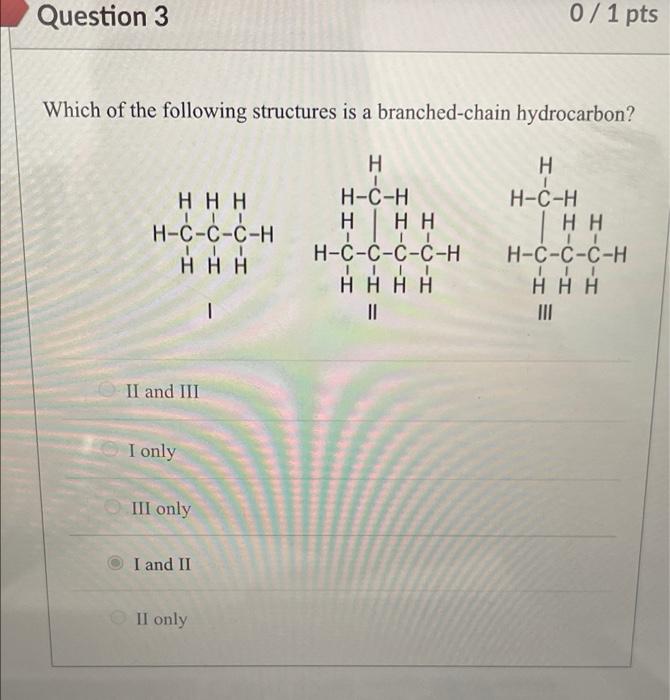 Solved Question 3 Which of the following structures is a | Chegg.com