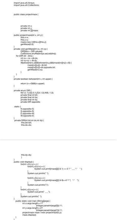 Solved import java.util.Arrays: import java. Collections | Chegg.com
