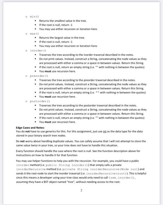 Solved CSC 220 Data Structures Program 6 (follows: L8.1 - | Chegg.com