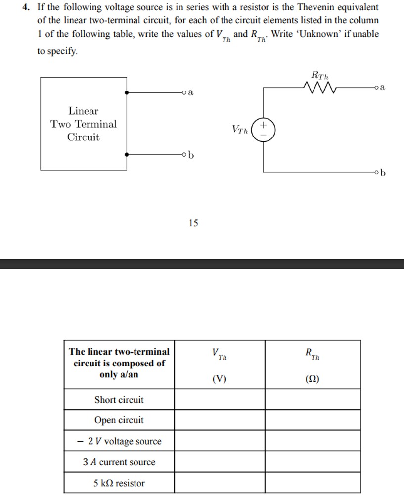 Solved If the following voltage source is in series with a | Chegg.com