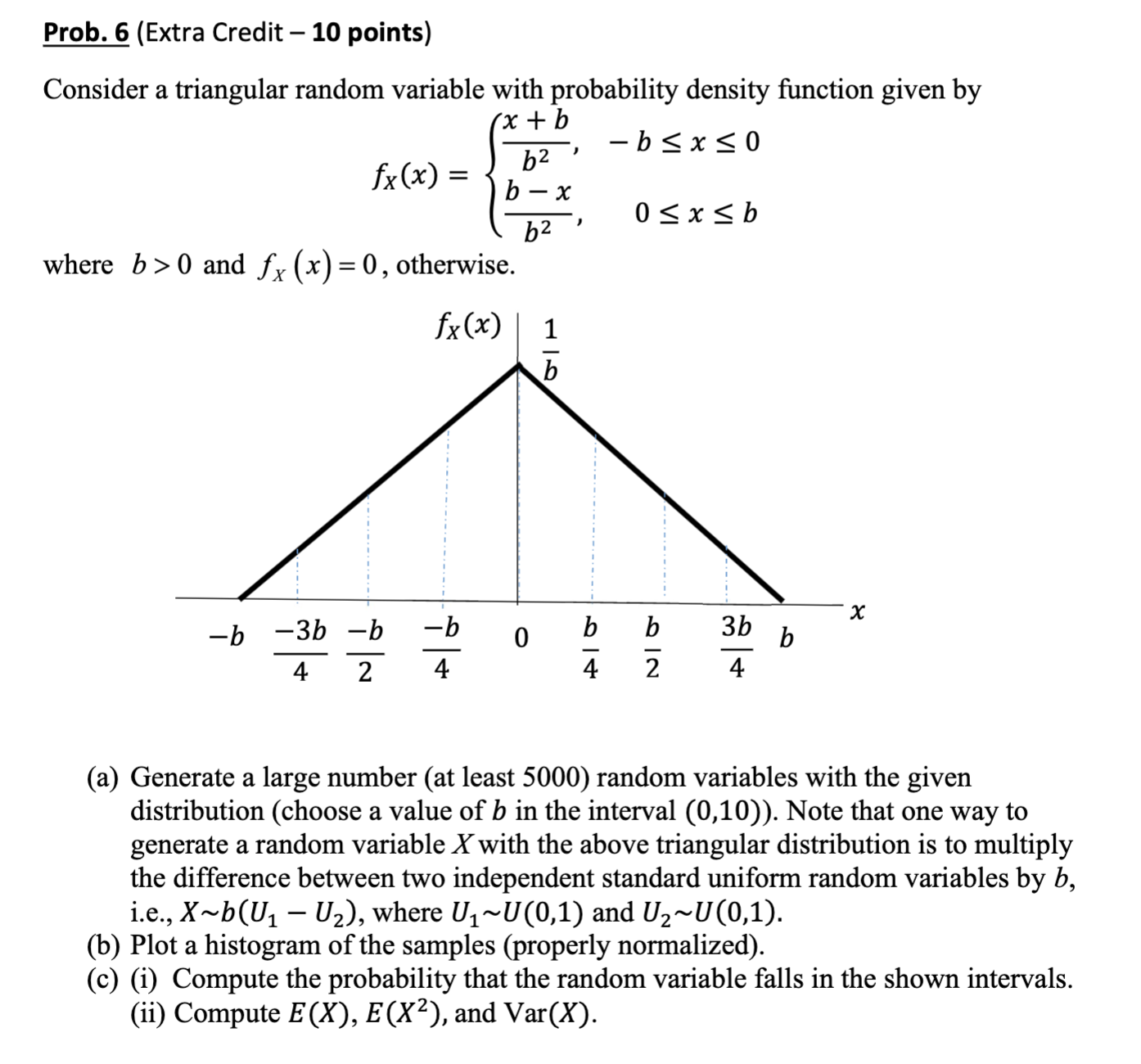 Solved Prob. 6 (Extra Credit - 10 ﻿points)Consider a | Chegg.com