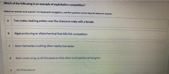 Solved Which of the following is an example of exploitation | Chegg.com
