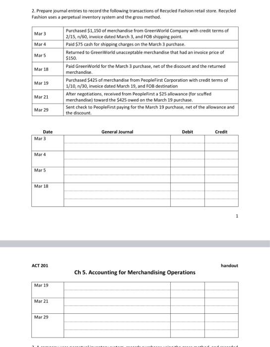 Solved 4. Prepare journal entries to record the following | Chegg.com