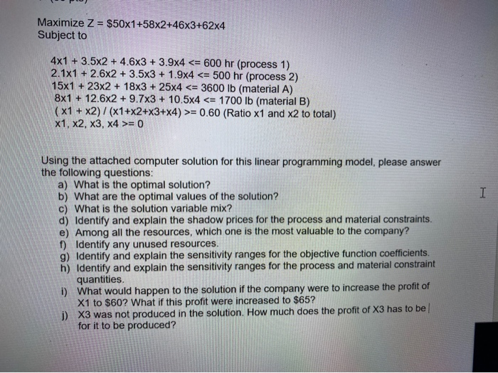 Solved Objective O Maximize Minimize X 58 Linear Programming | Chegg.com
