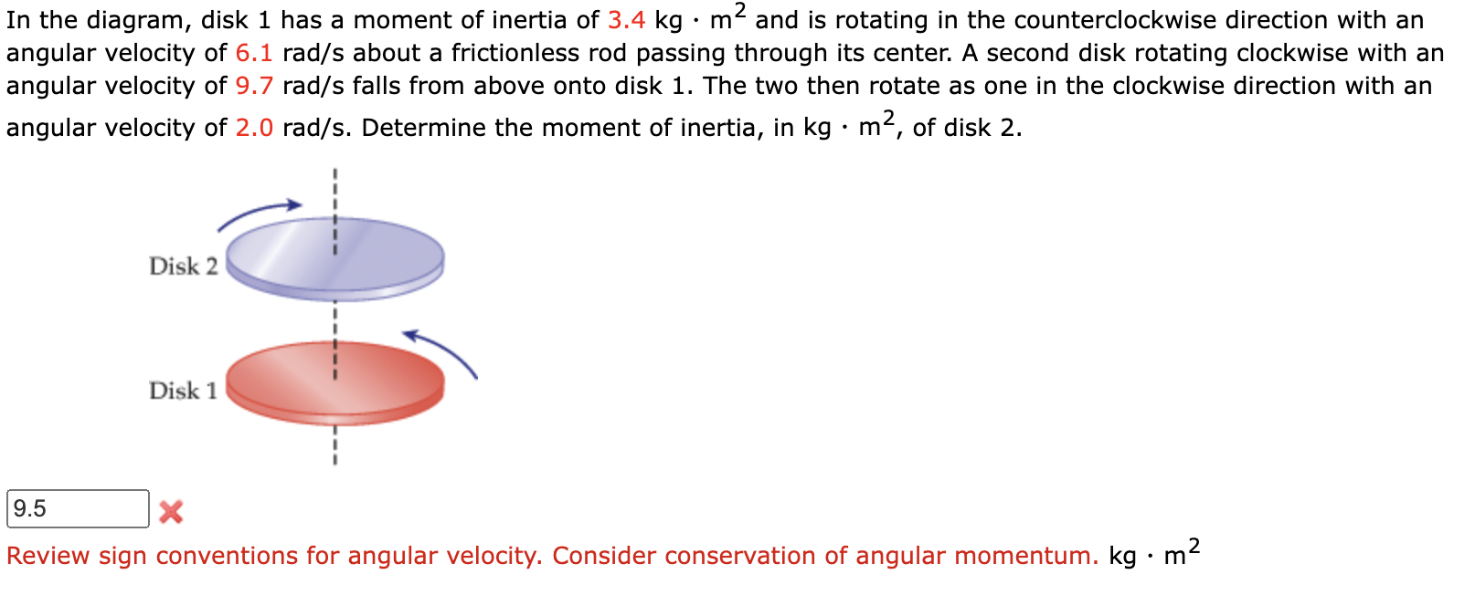 Solved In the diagram, disk 1 ﻿has a moment of inertia of | Chegg.com