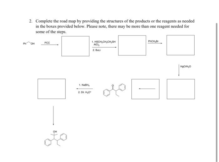 Solved 1. Complete the reaction schemes below providing the | Chegg.com