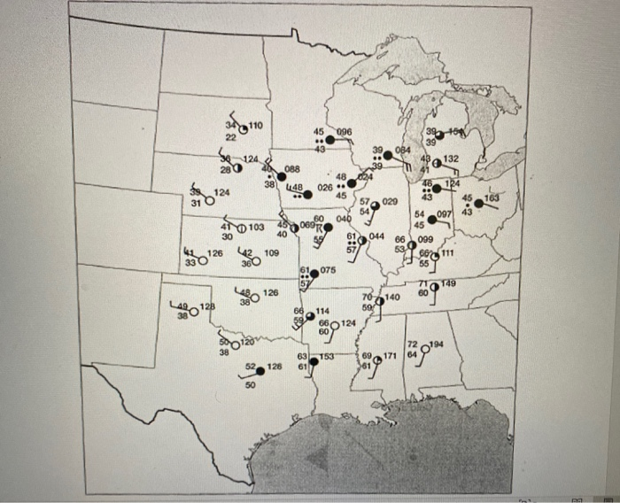 Solved 3. Using Figure 3: a. Draw isobars at 4 mb intervals, | Chegg.com