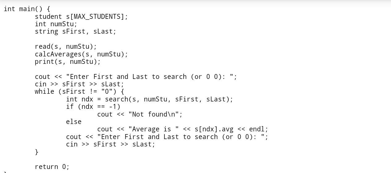 Solved Learning Objectives: reading data from an input file | Chegg.com