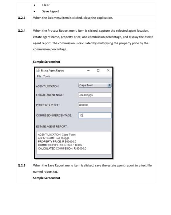 Solved Create a Java GUI application that will capture the | Chegg.com