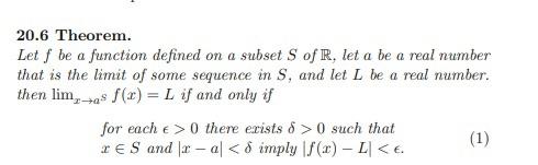Solved 20.6 Theorem. Let f be a function defined on a subset | Chegg.com