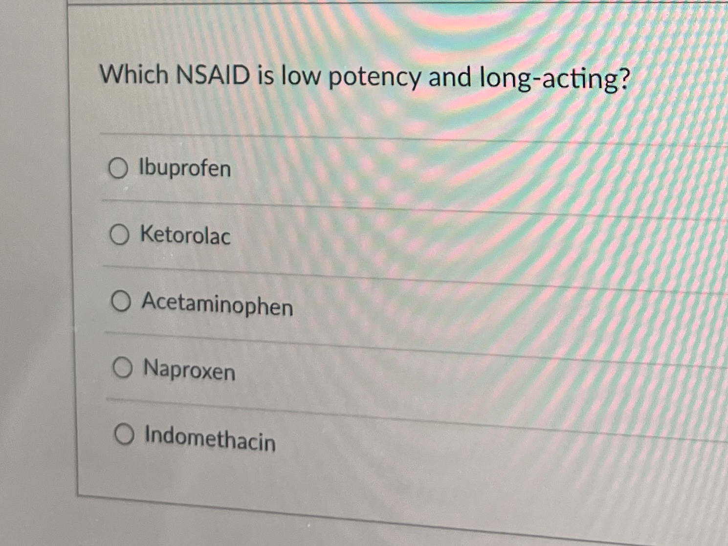 Solved Which NSAID is low potency and | Chegg.com