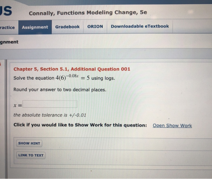 Solved JS Connally, Functions Modeling Change, 5e ractice | Chegg.com