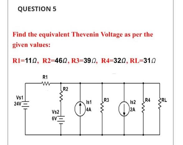 Solved QUESTION 1 Find the voltage across R1 using | Chegg.com