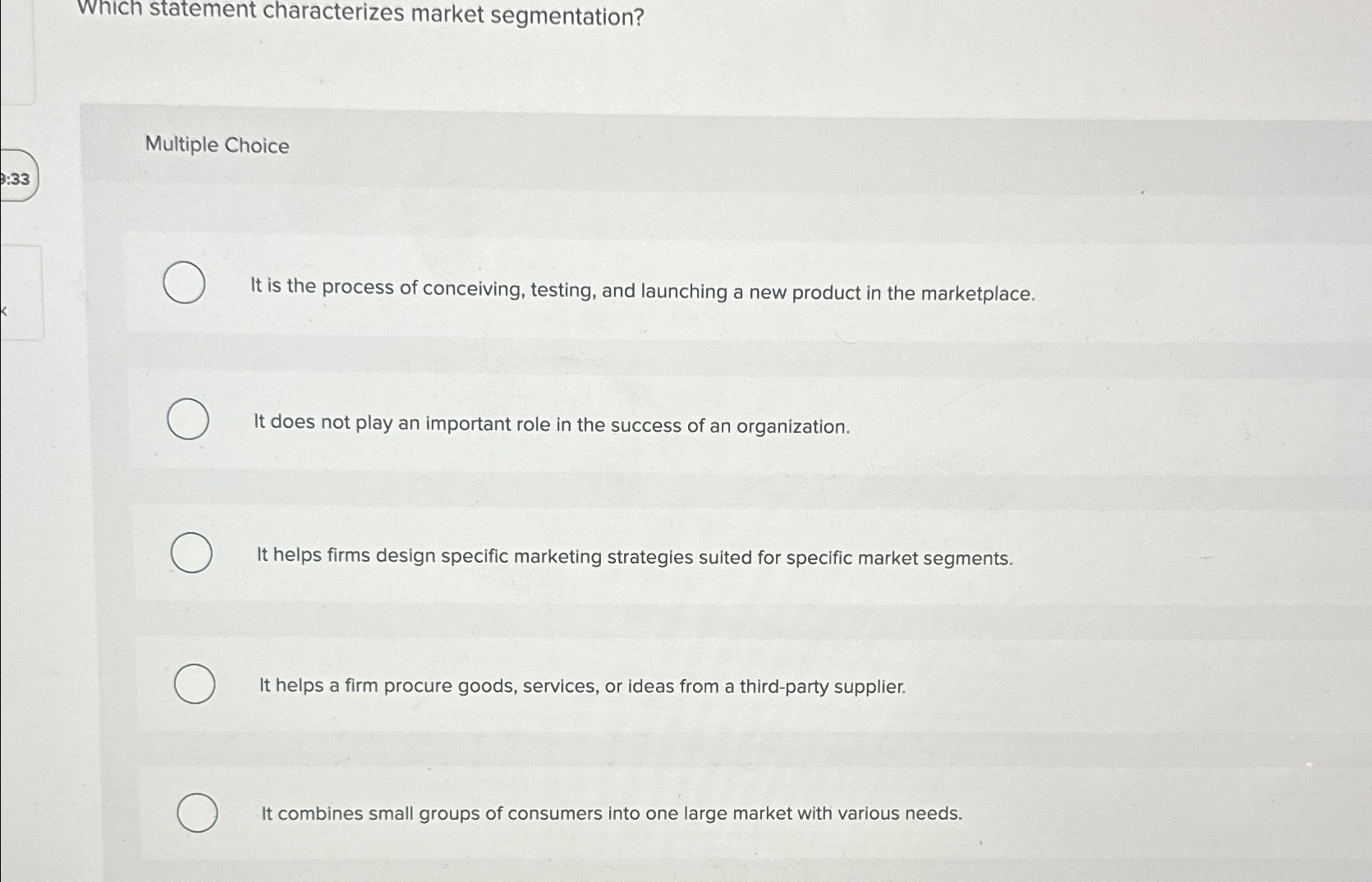 Solved Which statement characterizes market | Chegg.com Solved Which statement characterizes market | Chegg.com