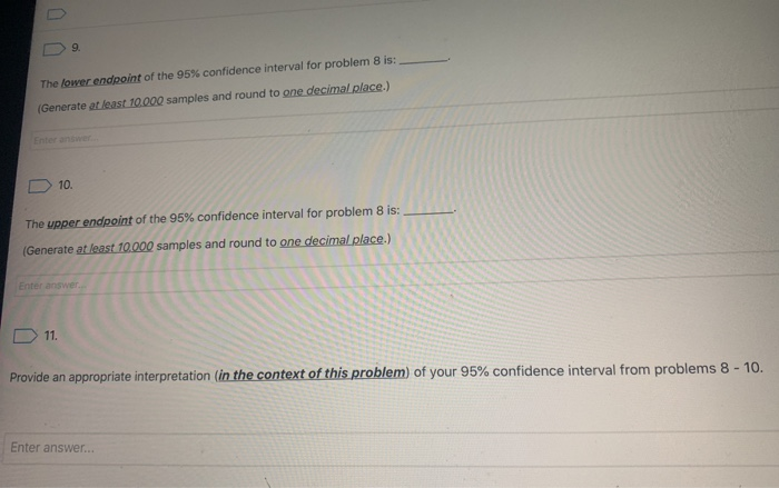 Use StatKey to construct a 95% confidence interval to | Chegg.com