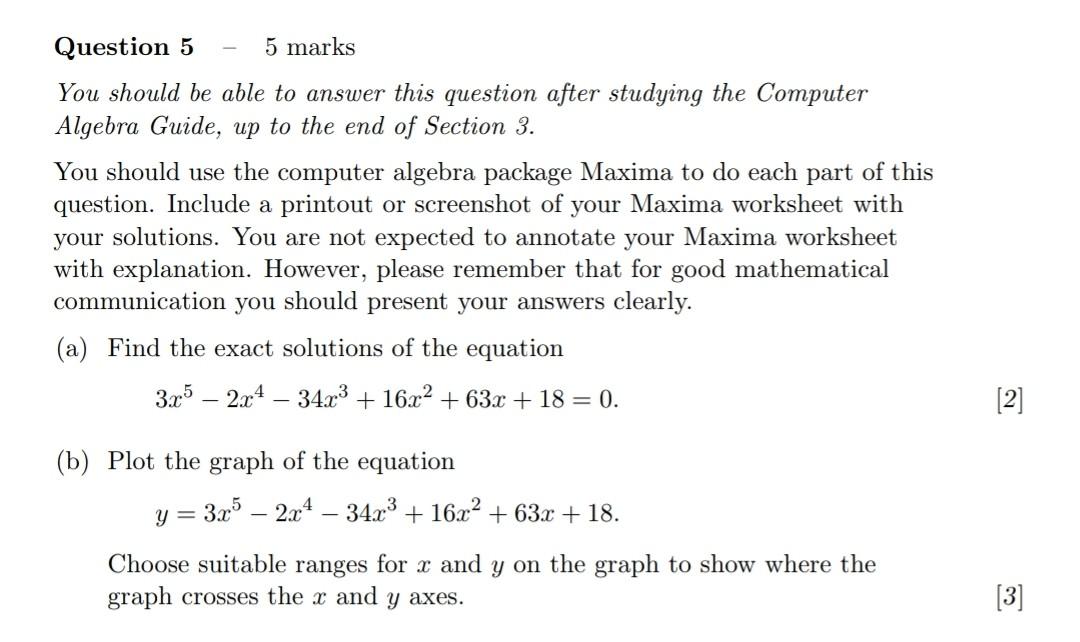 Solved can you please solve these questions using maxima and | Chegg.com