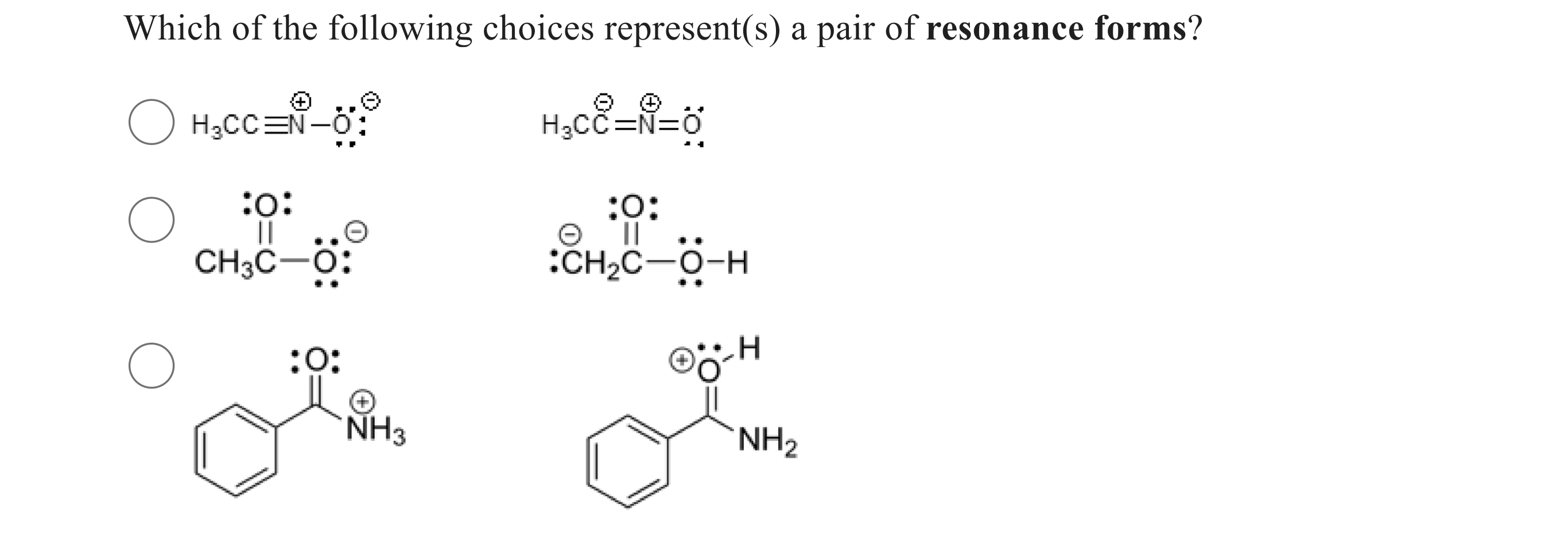 Solved Which of the following choices represent(s) ﻿a pair | Chegg.com