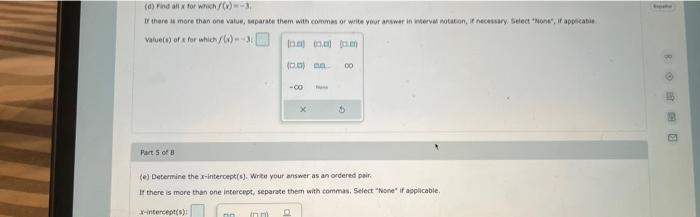 Solved Use the graph of y=f(x) to answer the following. Part | Chegg.com