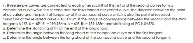 Solved 7. Three simple curves are connected to each other | Chegg.com
