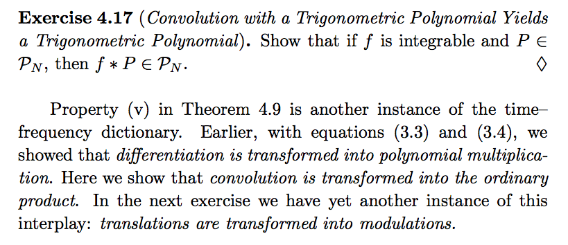 Solved Exercise 4.17 (Convolution with a Trigonometric | Chegg.com
