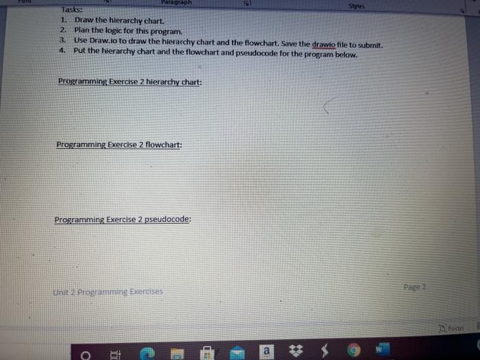 Solved Font Styles Programming Exercise 2 (Using the Most | Chegg.com