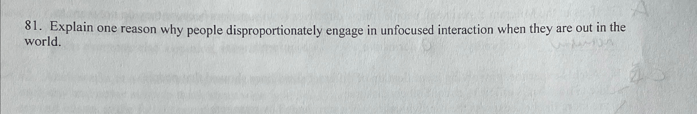 Solved Explain one reason why people disproportionately | Chegg.com
