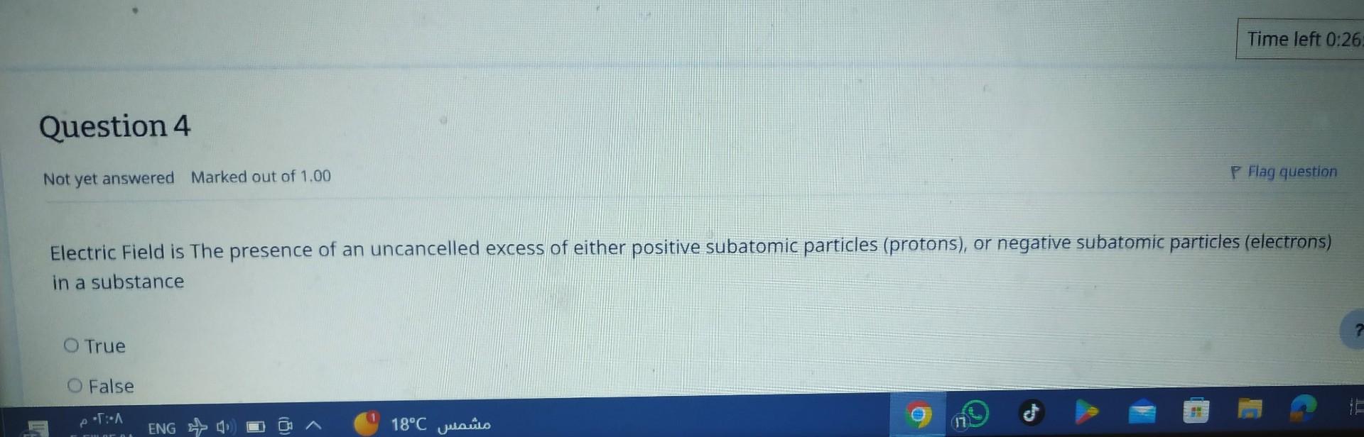 Solved Electric Field is The presence of an uncancelled | Chegg.com
