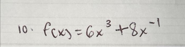 Solved Find the derivative of each of the following | Chegg.com