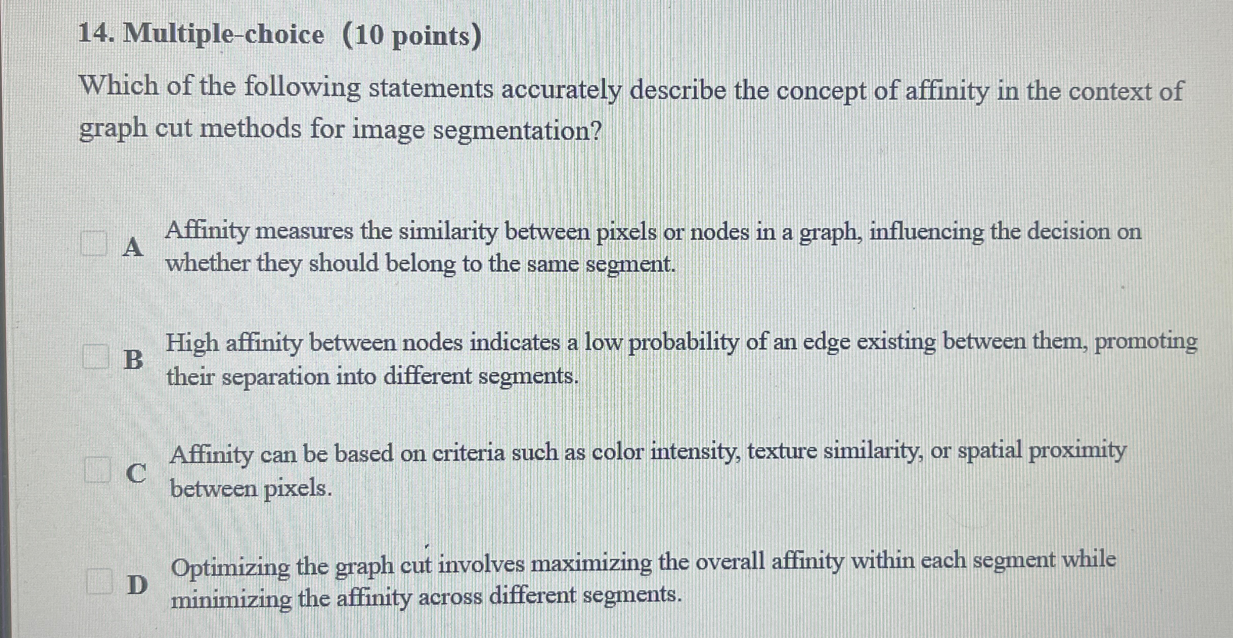 Solved Multiple-choice (10 ﻿points)Which of the following | Chegg.com
