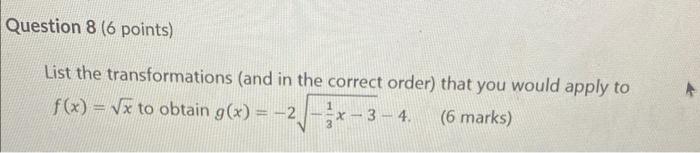 Solved List the transformations (and in the correct order) | Chegg.com