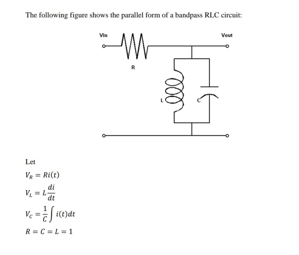 Solved The following figure shows the parallel form of a | Chegg.com