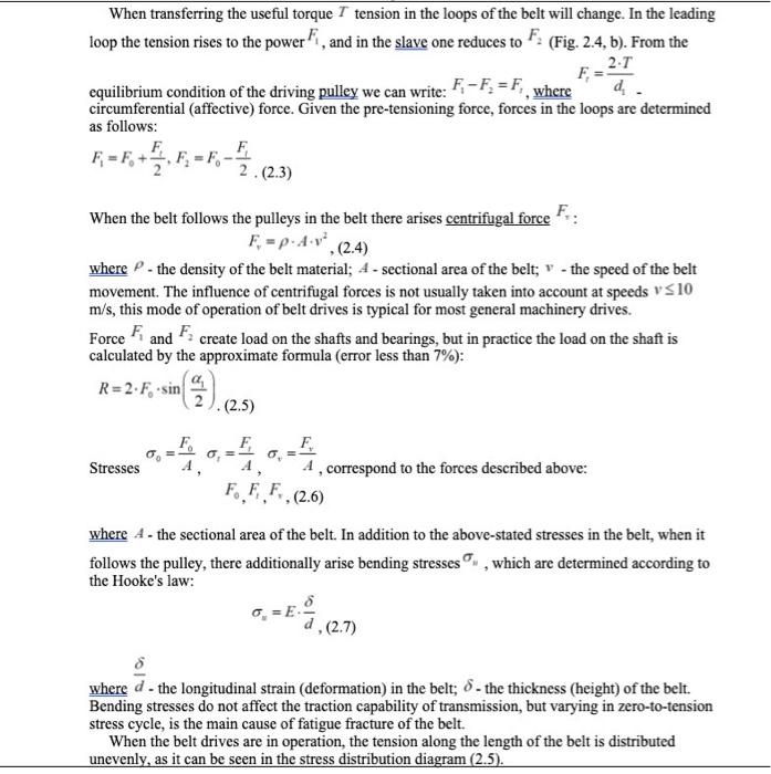 Solved Lecture 2. Transmissions with flexible coupling. 2.1. | Chegg.com