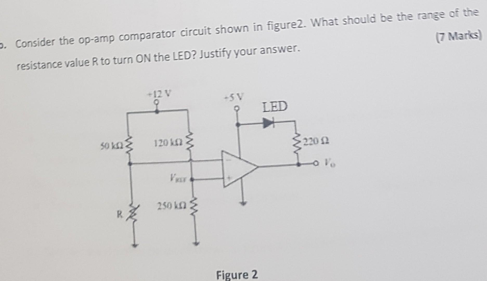 Solved . Consider the op-amp comparator circuit shown in | Chegg.com