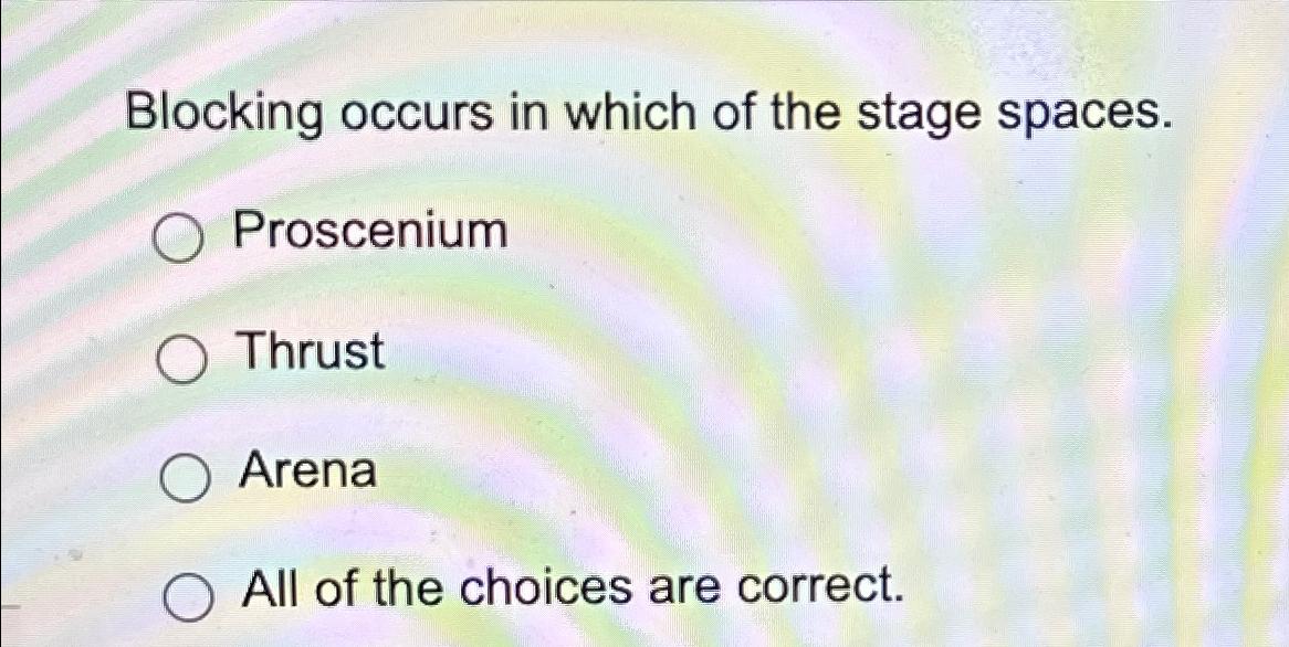Solved Blocking occurs in which of the stage | Chegg.com