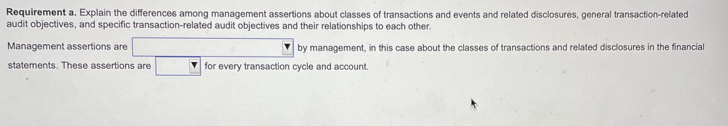Solved Requirement a. ﻿Explain the differences among | Chegg.com
